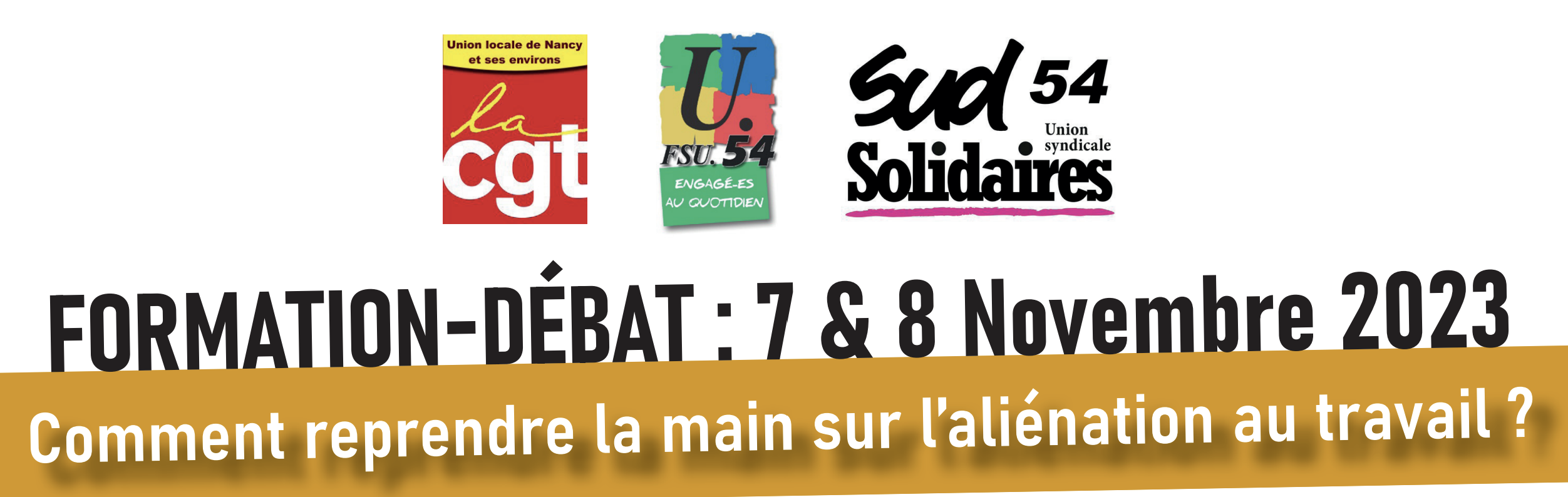 Formation-débat « Comment reprendre la main sur l'alinéation au travail ...